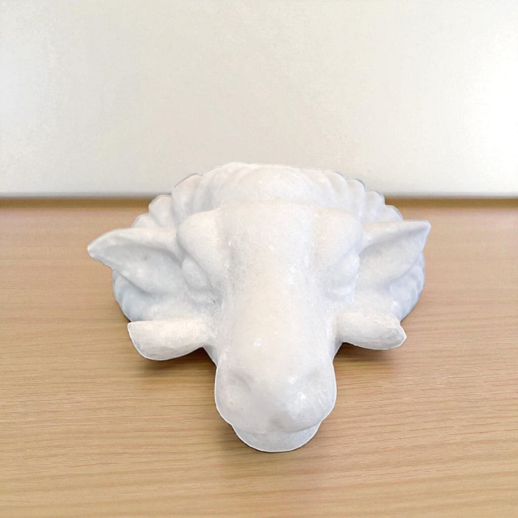 White Jade Ram Carving | Serenity Stones