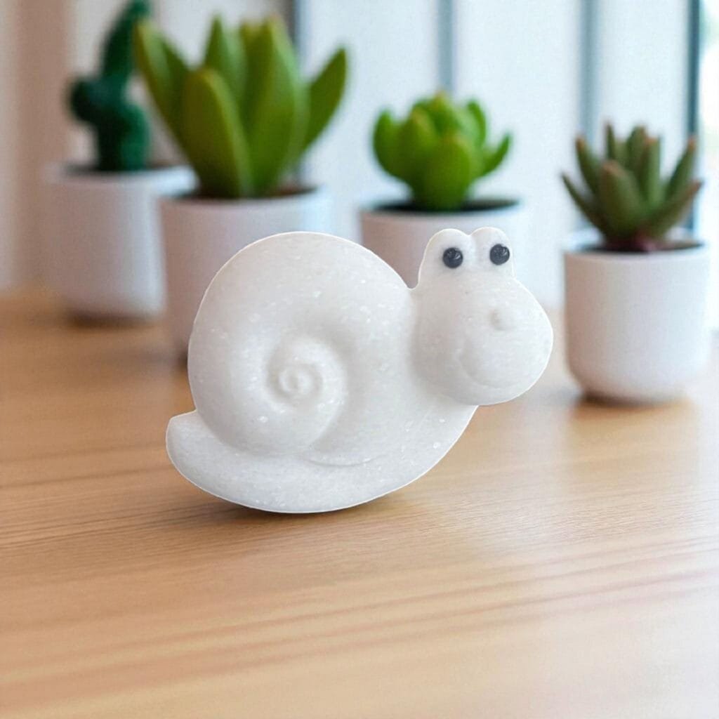 White Jade Snail Carving | Serenity Stones