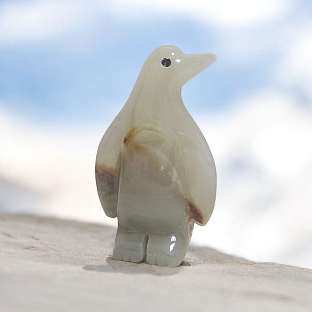 Onyx Penguin Carving | Serenity Stones