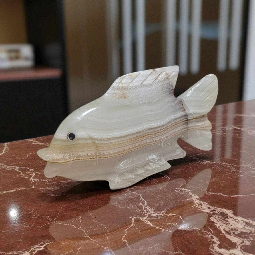 Onyx Fish Carving #2 | Serenity Stones